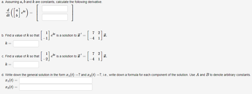 Solved 1 Point Consider The System Of Differential