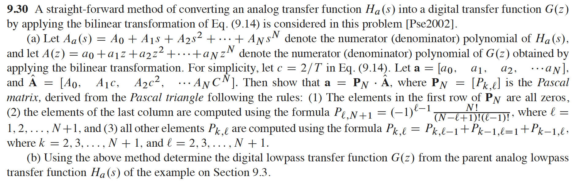 9.30 A straight-forward method of converting an | Chegg.com