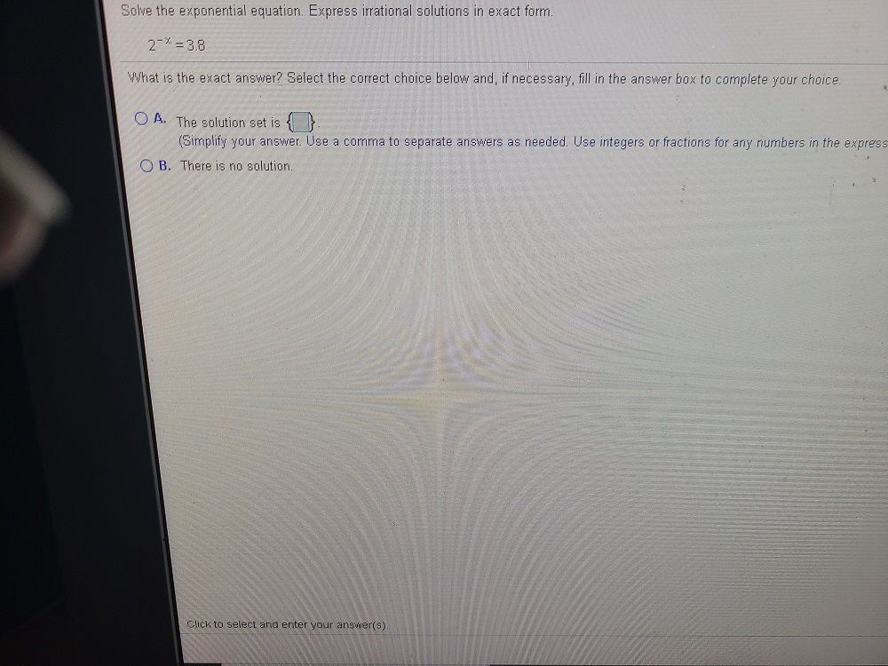 Solved Solve the exponential equation. Express irrational | Chegg.com