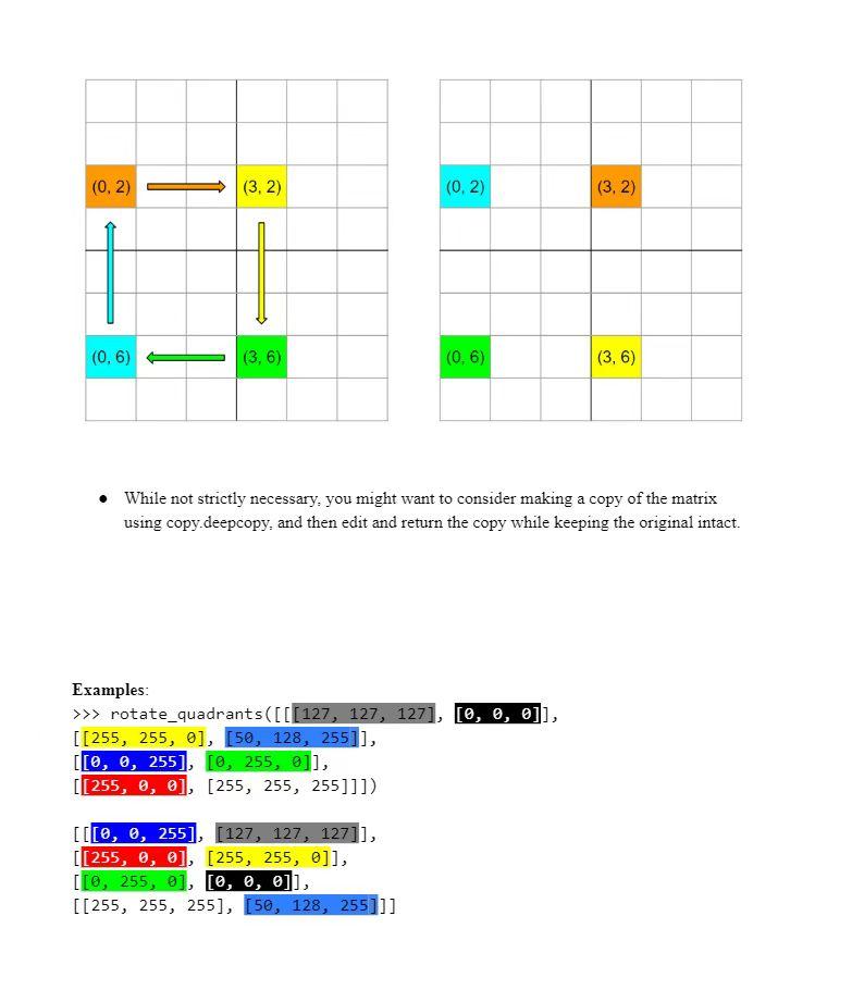 Problem C. ( 10 points) Rotate Quadrants Next, you | Chegg.com