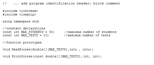 Solved Consider the following program that reads students’ | Chegg.com