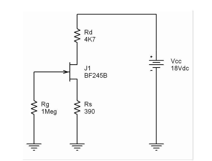 Solved FET BF245 of N channel. 1) Please obtain the next | Chegg.com