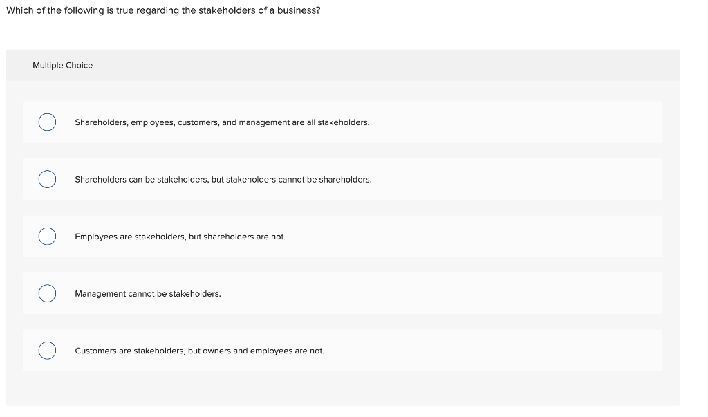 Solved Which of the following is true regarding the | Chegg.com