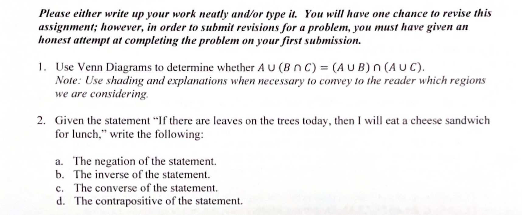Solved Please either write up your work neatly and/or type | Chegg.com