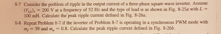 Solved 8-7 Consider the problem of ripple in the output | Chegg.com