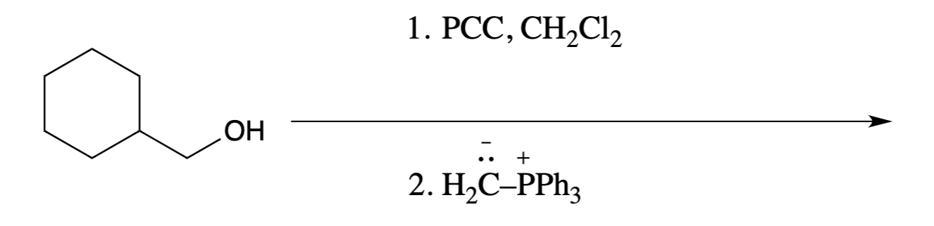 Solved 1. PCC,CH2Cl2 2. CH2CPPh3+ | Chegg.com