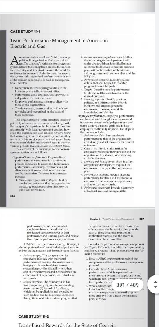 Solved in case study Team performance management at American | Chegg.com