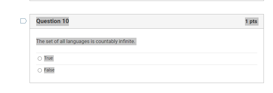 Solved Question 9 1 pts If a language is undecidable, we | Chegg.com