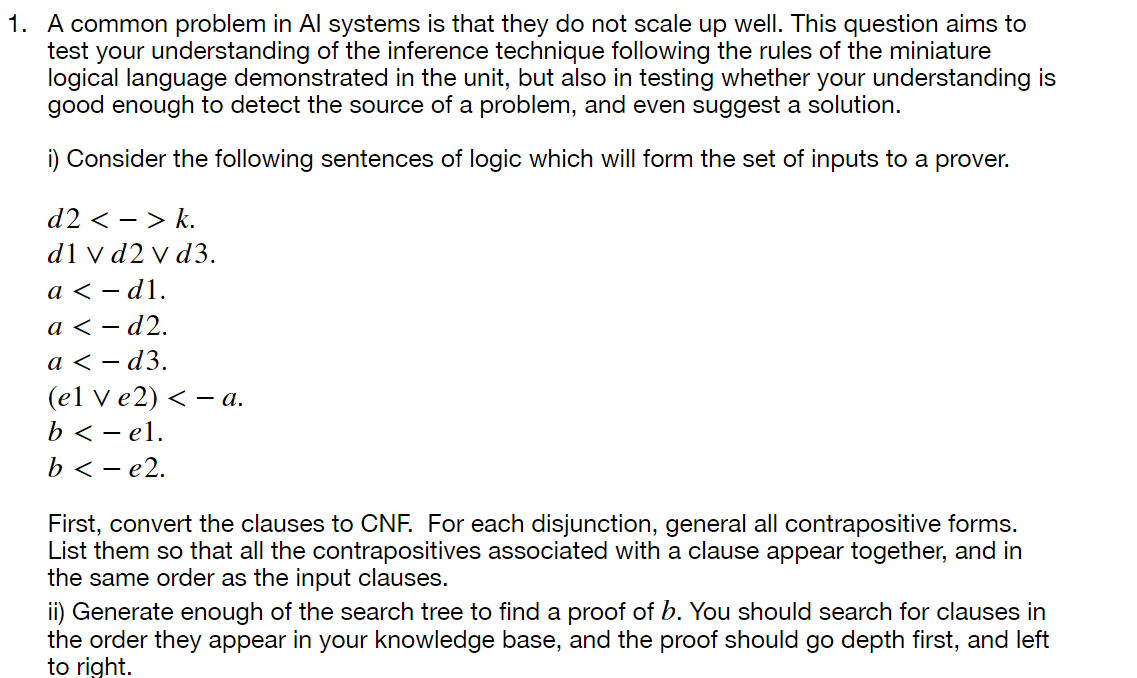 Solved A common problem in Al systems is that they do not | Chegg.com