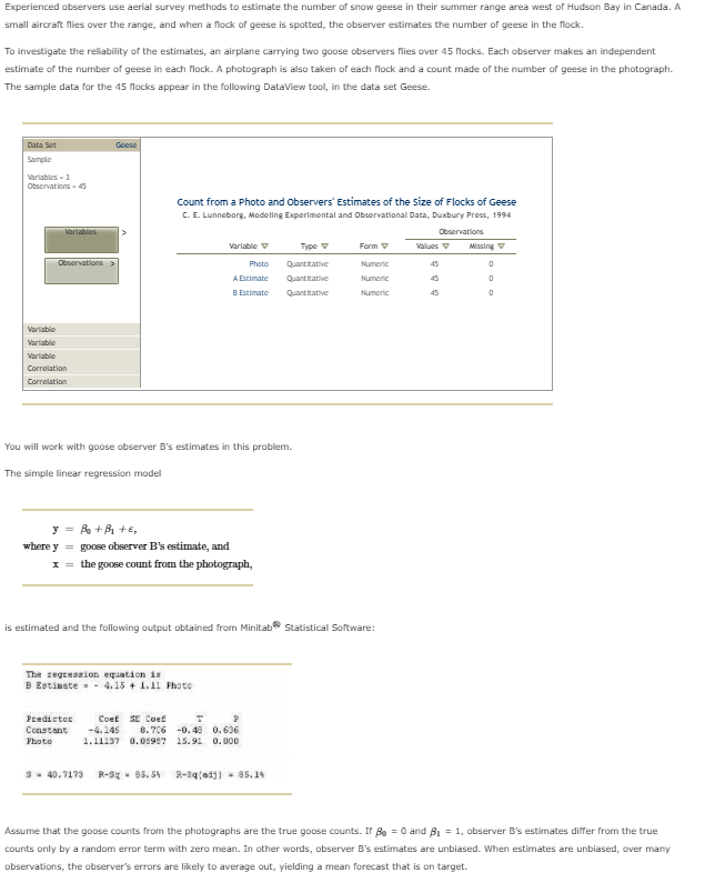 Solved Experienced observers use aerial survey methods to | Chegg.com