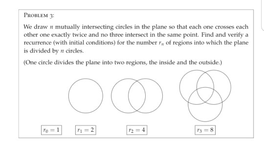 Solved PROBLEM 3: We drawn mutually intersecting circles in | Chegg.com