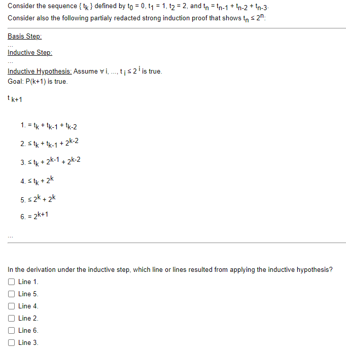 Solved Consider the sequence {tk} defined by t0=0,t1=1,t2=2, | Chegg.com