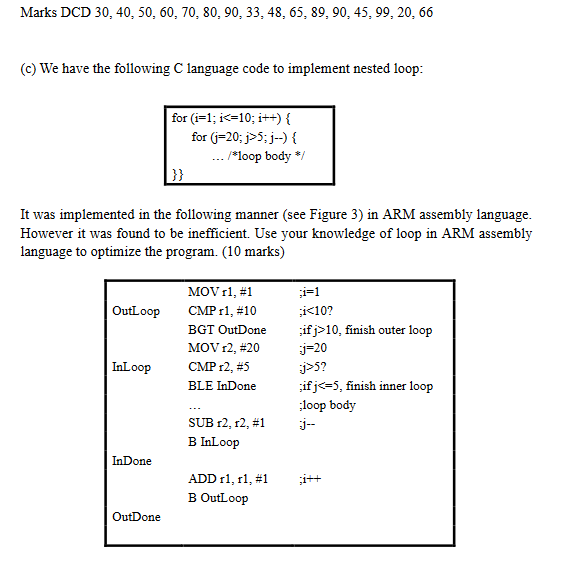 (b) Write an ARM assembly language program to find | Chegg.com