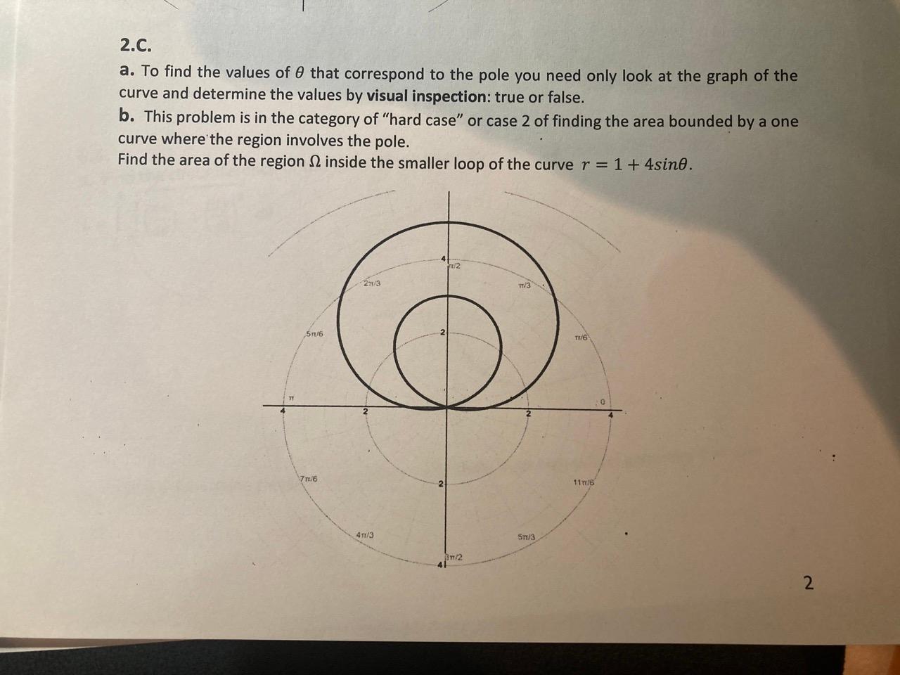 2.C. a. To find the values of θ that correspond to | Chegg.com
