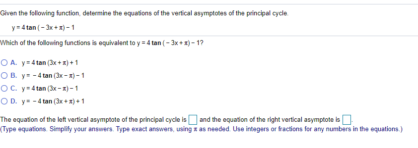 Solved Given the following function, determine the equations | Chegg.com