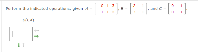 Solved Perform the indicated operations, given | Chegg.com