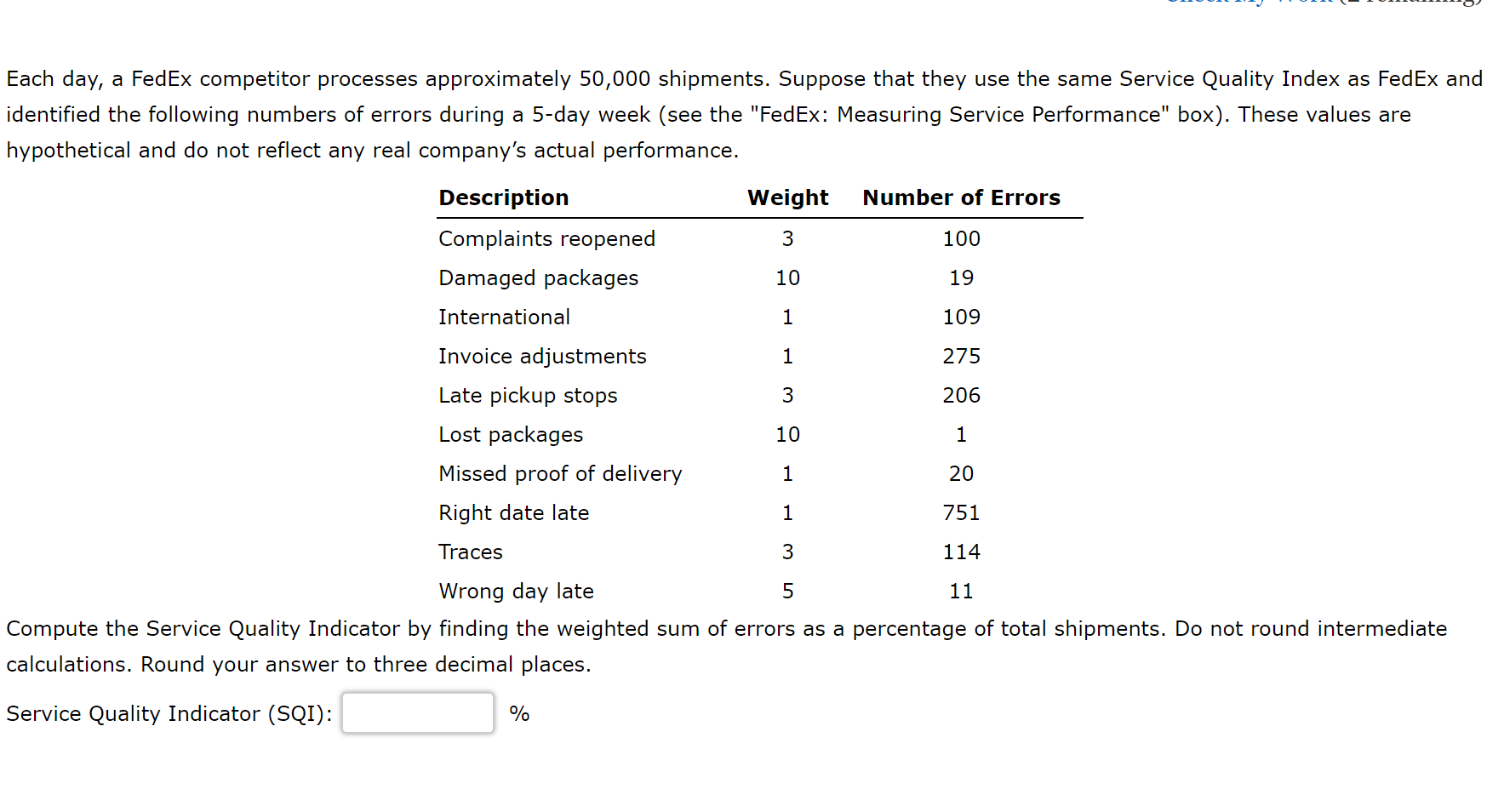 Solved Each day, a FedEx competitor processes approximately | Chegg.com