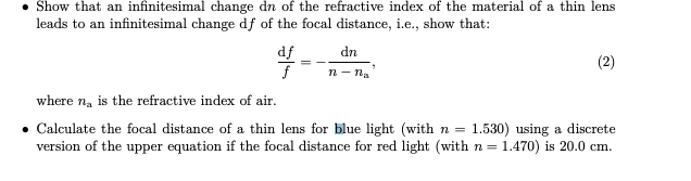 Solved Show that an infinitesimal change dn of the | Chegg.com