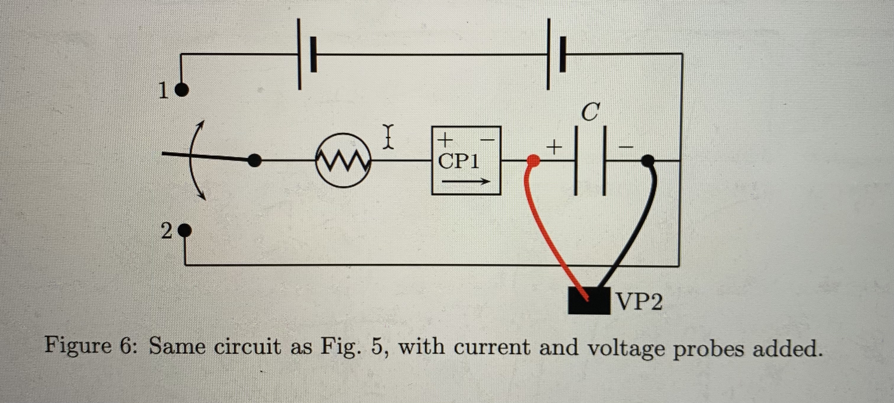 Solved 1 С I + CP1 + w Les 2 VP2 Figure 6: Same circuit as | Chegg.com