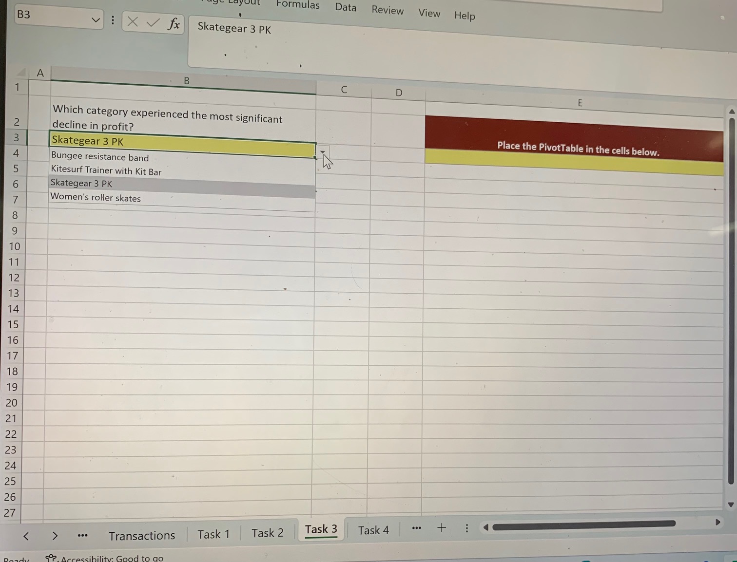 Solved B3 Fx300 Thousandmyeducator Tasks Task 4 010 Points 