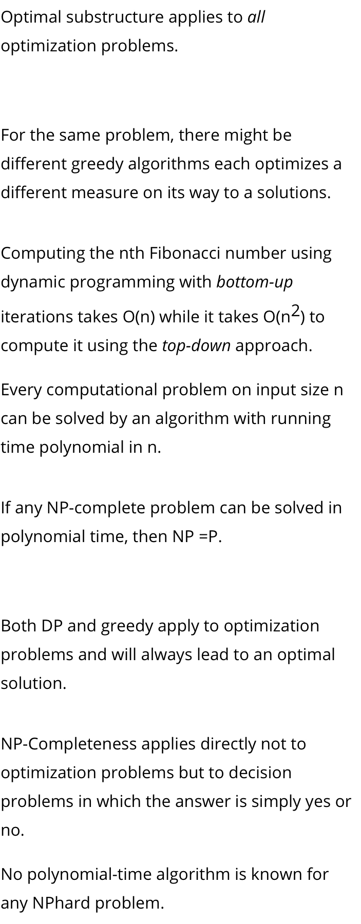 Optimal substructure applies to all optimization | Chegg.com