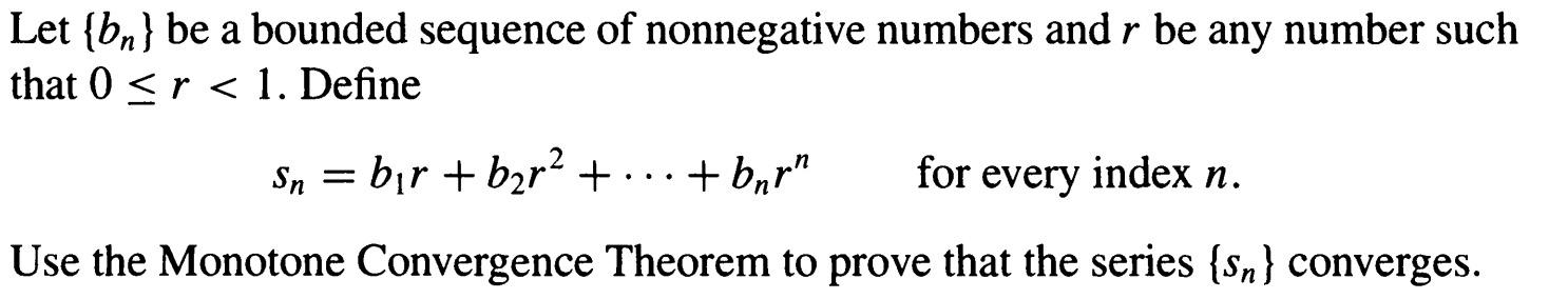 Solved а Let {bn} be a bounded sequence of nonnegative | Chegg.com