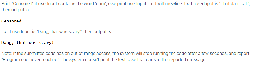 Solved Using indexOf(). import java.util.Scanner; public | Chegg.com