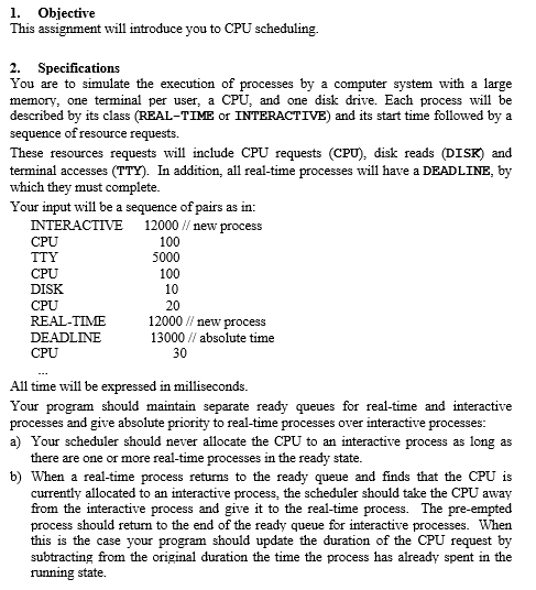 Solved 1 Objective This Assignment Will Introduce You To 