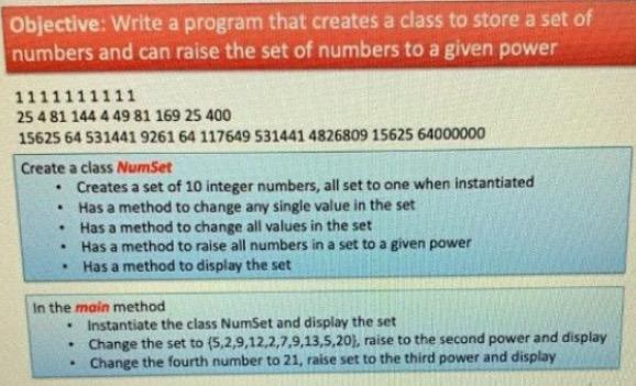 Solved Objective: Write a program that creates a class to | Chegg.com