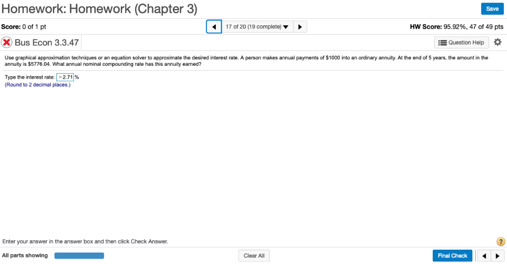 Solved Homework: Homework (Chapter 3) Score: 0 of 1 pt Bus | Chegg.com