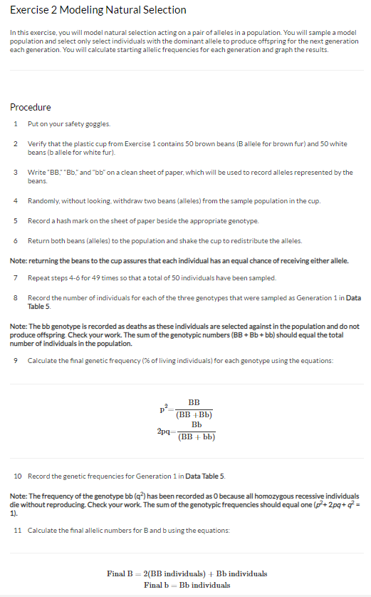 Solved How would the allelic frequencies and resulting graph | Chegg.com