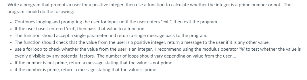 Solved Write a program that prompts a user for a positive | Chegg.com