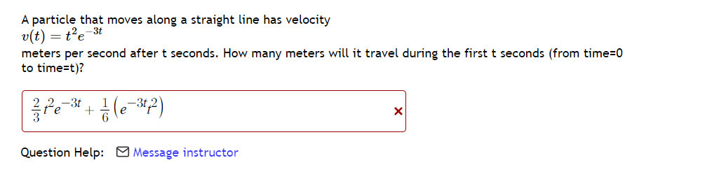 Solved A particle that moves along a straight line has | Chegg.com