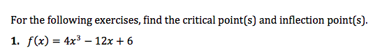 Solved For the following exercises, find the critical | Chegg.com