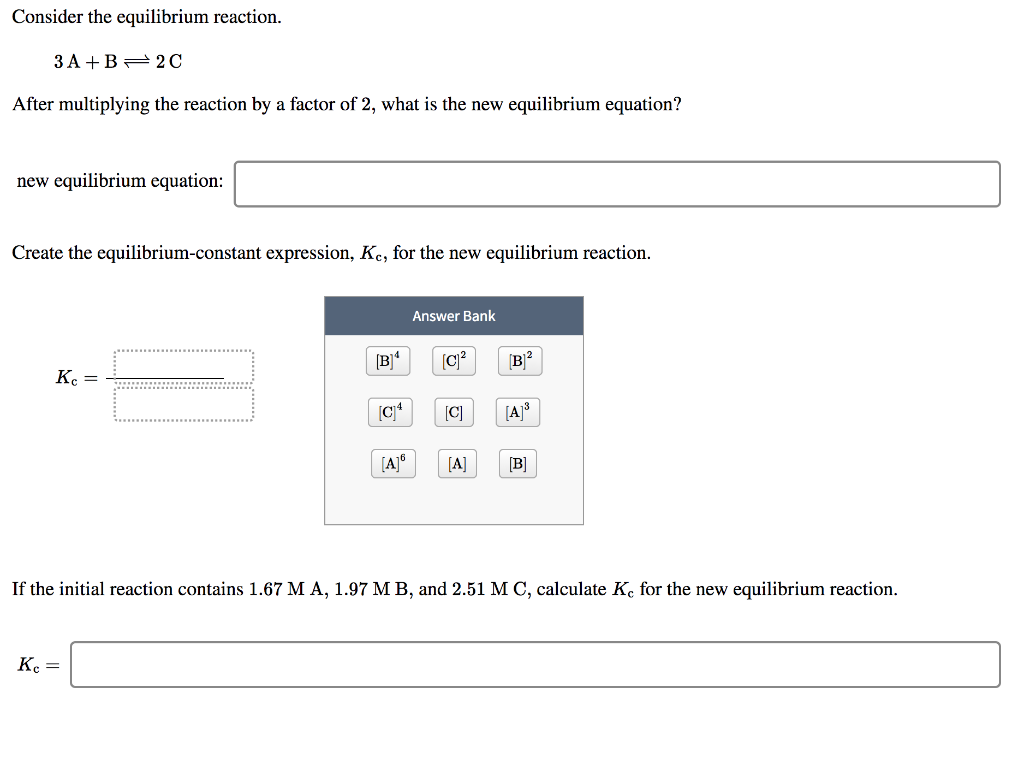 Solved Consider the equilibrium reaction. 3 A+B = 20 After | Chegg.com