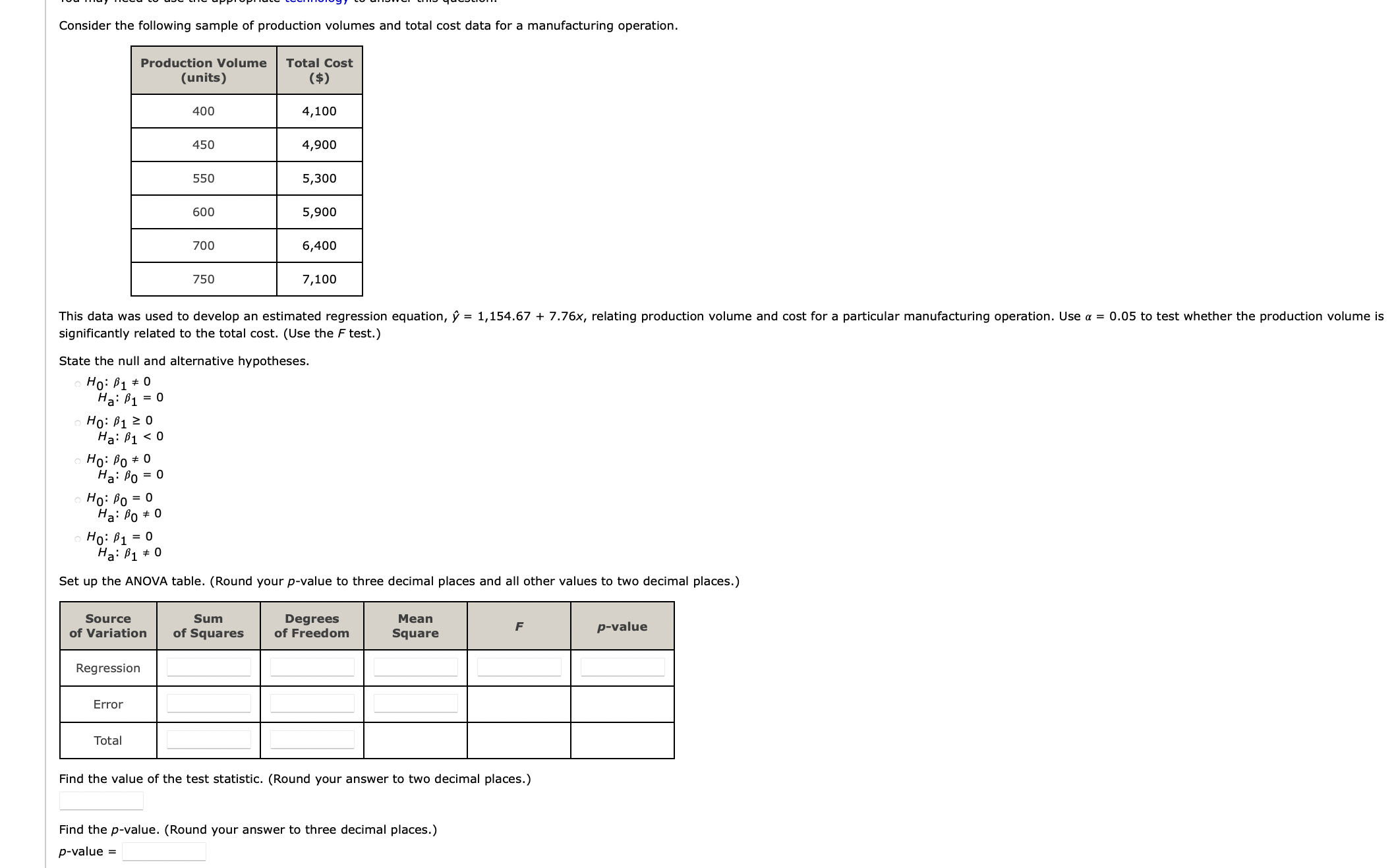 Solved Consider the following sample of production volumes | Chegg.com Solved Consider the following sample of production volumes | Chegg.com
