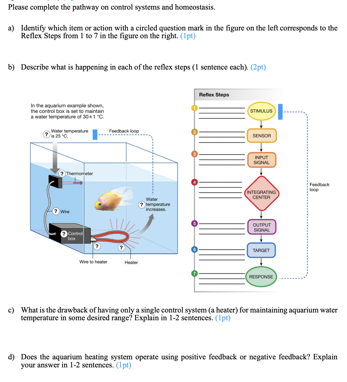 Solved Please complete the pathway on control systems and | Chegg.com