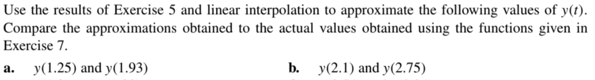Solved Use the results of Exercise 5 and linear | Chegg.com