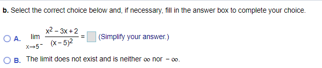 Solved Determine the following limits, using oor - oo when | Chegg.com