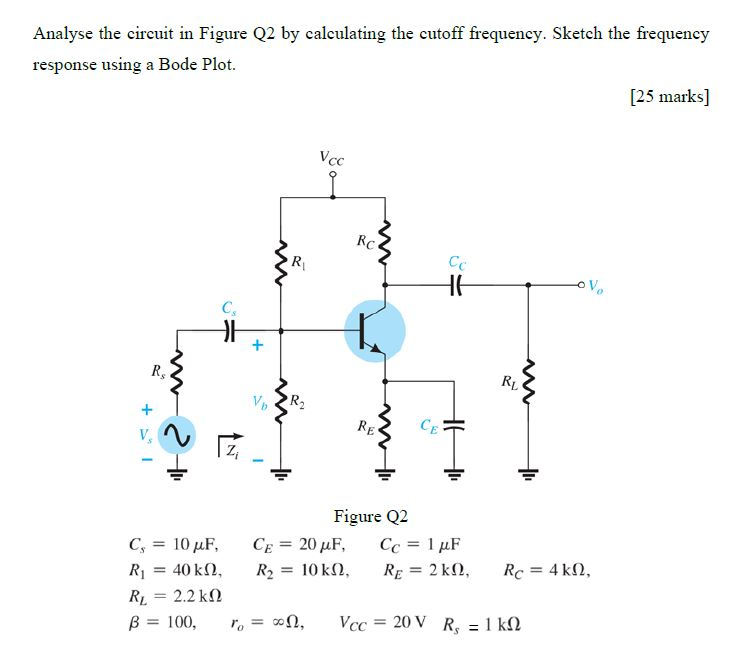 Solved Analyse the circuit in Figure Q2 by calculating the | Chegg.com