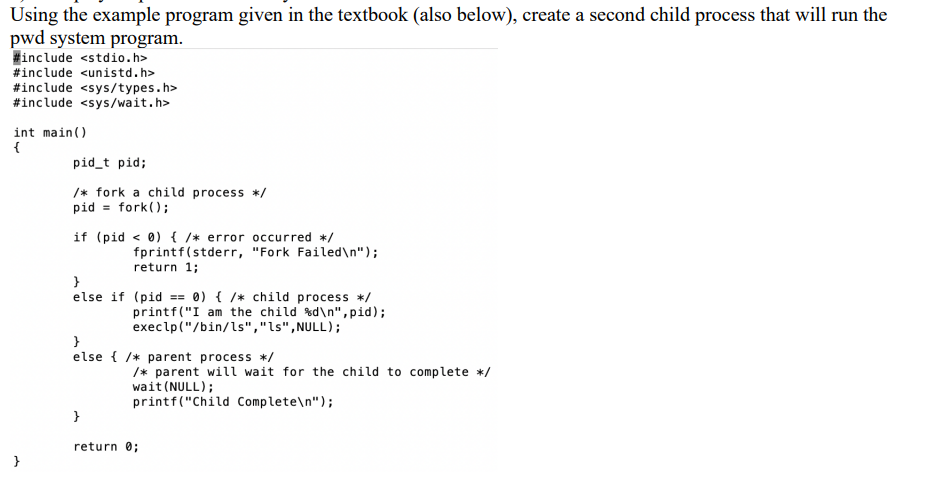 Solved Using the example program given in the textbook (also | Chegg.com