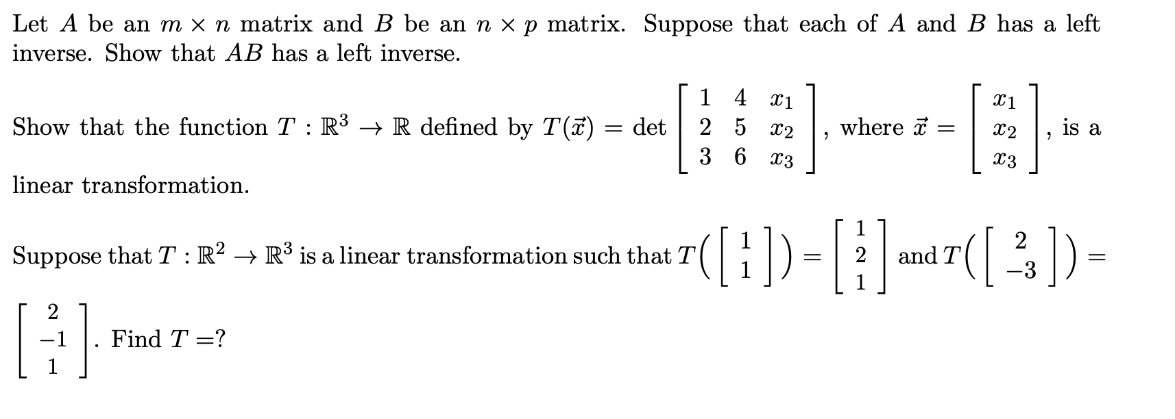 Solved Let A be an m x n matrix and B be an n x p matrix. | Chegg.com