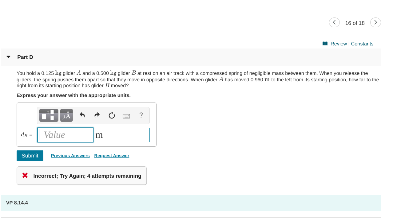Solved A Review Constants Part D You hold a | Chegg.com