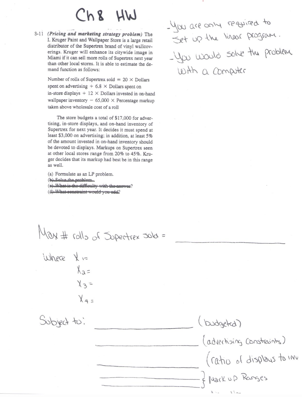 Solved 3-11 ﻿chap 8 - ﻿please show all work step by step for | Chegg.com