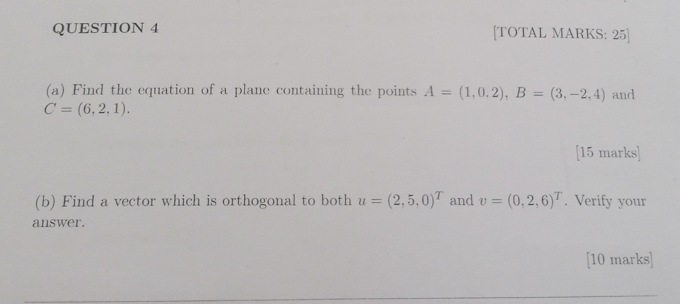 Solved QUESTION 4 [TOTAL MARKS: 25] (a) Find the equation of | Chegg.com