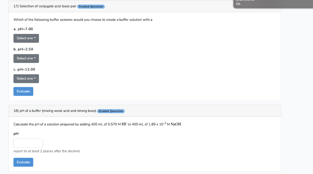Which of the following buffer systems would you | Chegg.com