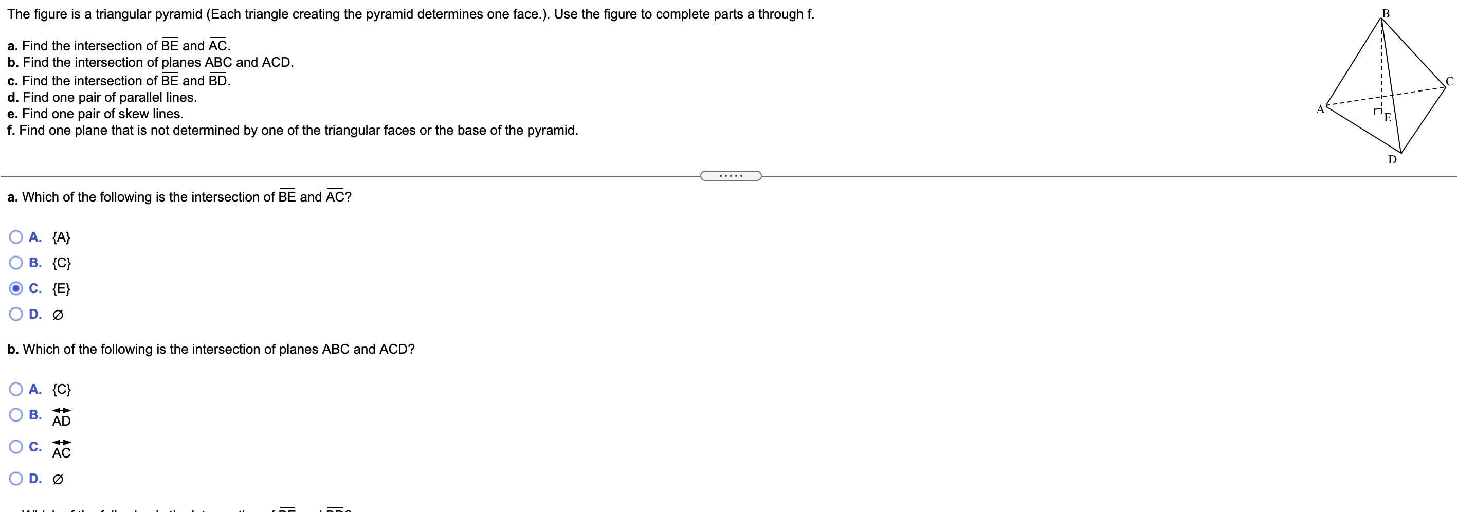 Solved The figure is a triangular pyramid (Each triangle | Chegg.com