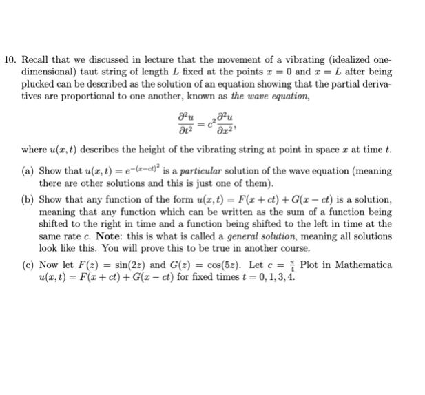 Solved 10. Recall that we discussed in lecture that the | Chegg.com