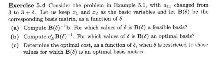 Solved Exercise 5.4 Consider the problem in Example 5.1, | Chegg.com