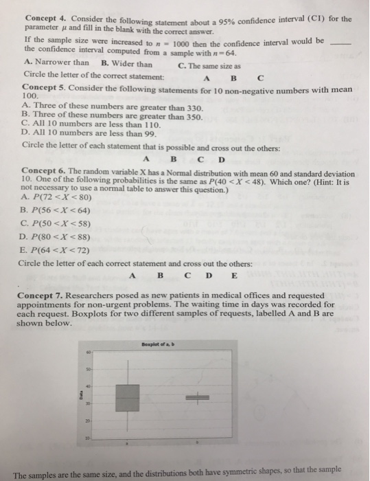 Solved Concept 4, consider the following statement about a | Chegg.com